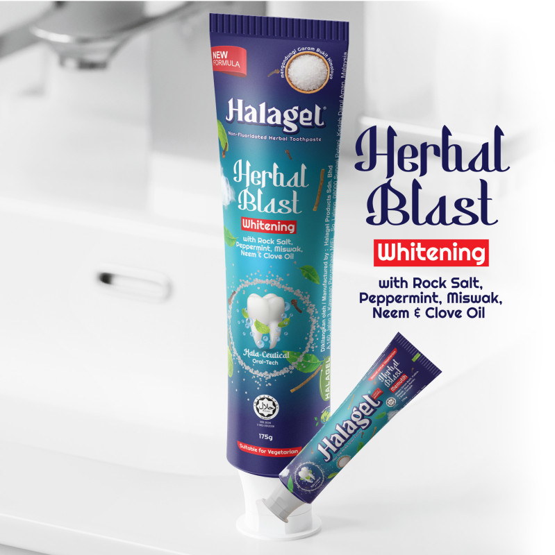 Halagel Herbal Fresh 175g (Freshening) - Non-Fluoridated Toothpaste