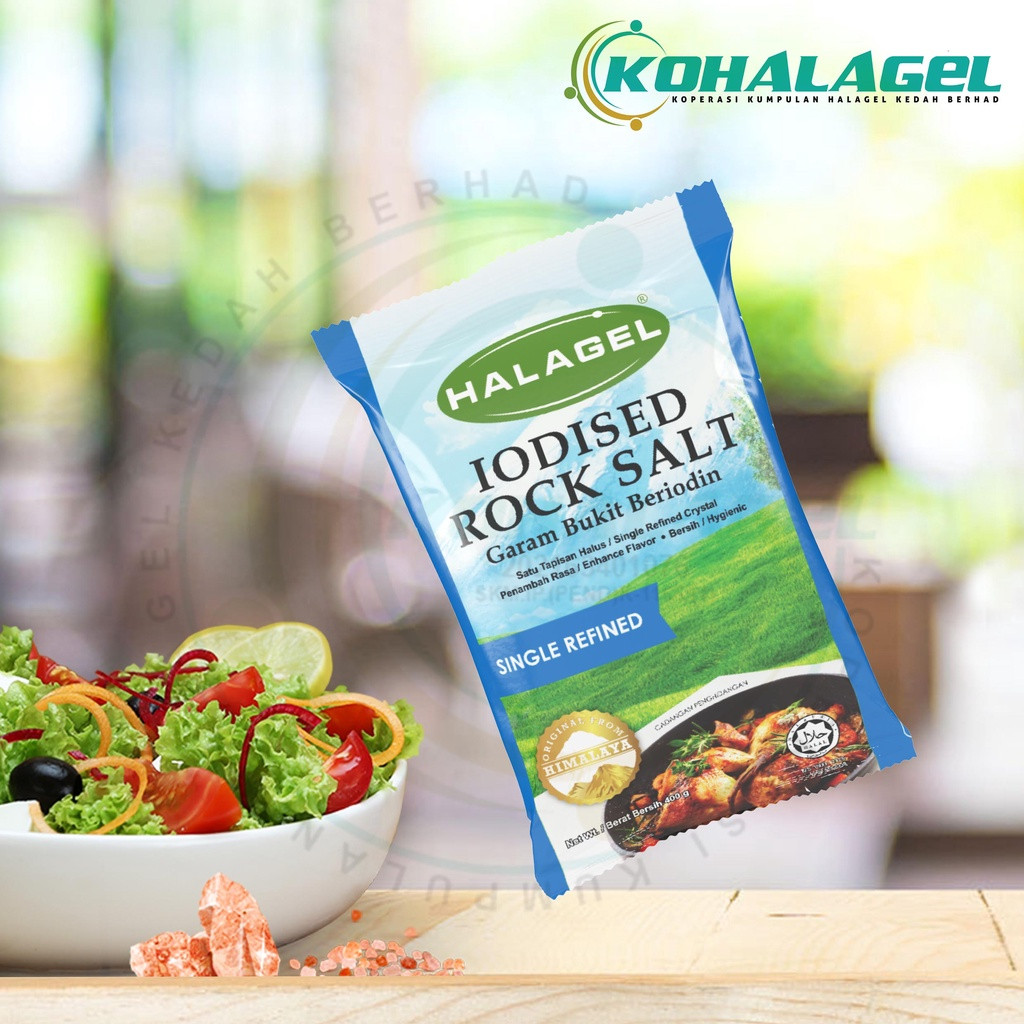 HALAGEL® Garam Bukit Beriodin | DOUBLE REFINED 400G