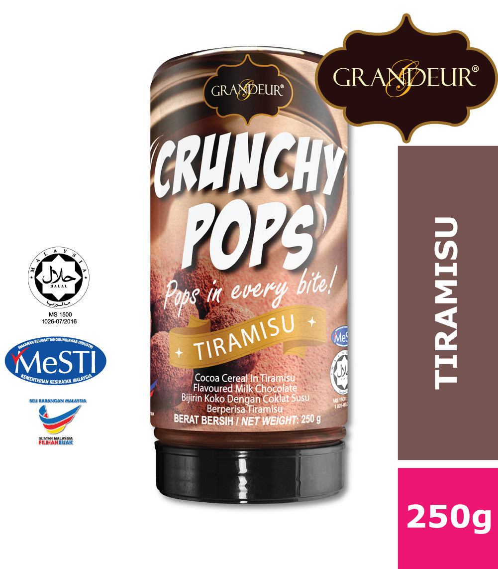 GRANDEUR Choco Jar Crunchy Pops Cocoa Cereal In Milk Chocolate Coklat ...